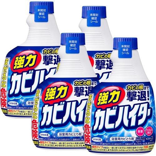 Kao 強力カビハイター お風呂用カビ取り剤 付け替え ( 400ml*4本セット )/ ハイター : 爽快ドラッグ - 通販 - Yahoo ...