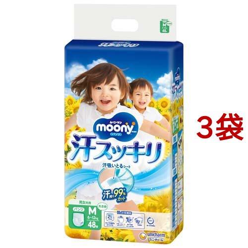 ムーニーマン 汗スッキリ 男女共用 Mサイズ 6kg〜12kg ( 48枚入*3袋セット )/ ムーニーマン汗スッキリ : 爽快ドラッグ - 通販 - Yahoo!ショッピング