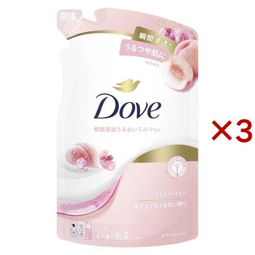 ダヴ ボディソープ ピーチ＆スイートピー ボディウォッシュ 詰め替え用 ( 330g×3セット )/ ダヴ(Dove) : 爽快ドラッグ - 通販 - Yahoo!ショッピング
