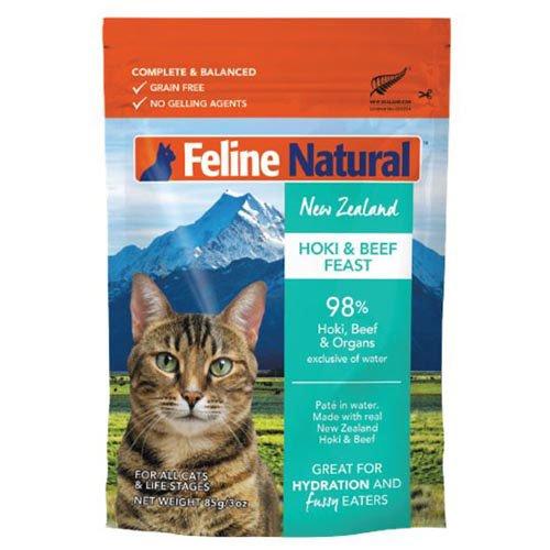 Feline Natural プレミアムパウチ ホキ＆ビーフ・フィースト 猫用 ( 85g ) : 9421905950343 : 爽快ドラッグ - 通販 - Yahoo!ショッピング