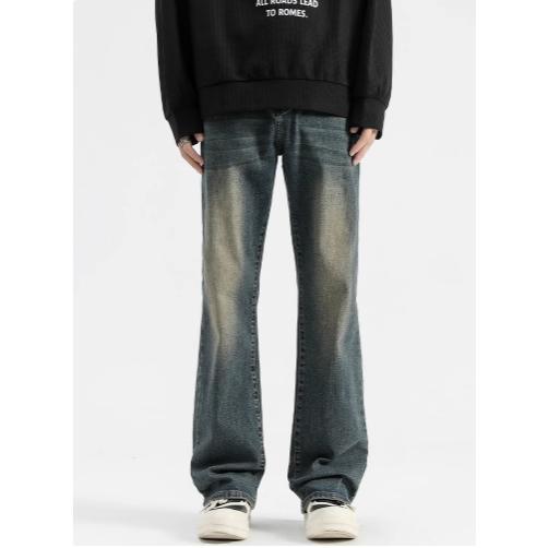 ズボン 無地 ゆったり カジュアル ブルー S-2XL 復古 大きいサイズ おしゃれ シンプル 春 夏 秋 冬 ヴィンテージ ジーンズ メンズ デニムパンツ : 24-r339 ...