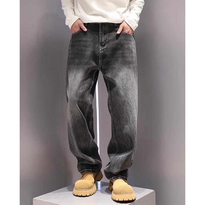 全2色 長ズボン ウエストゴム 大きいサイズ L~6XL アメリカン ワイド カーゴパンツ ヴィンテージ かっこいい ジーンズ メンズ デニムパンツ : 24-r487 ...