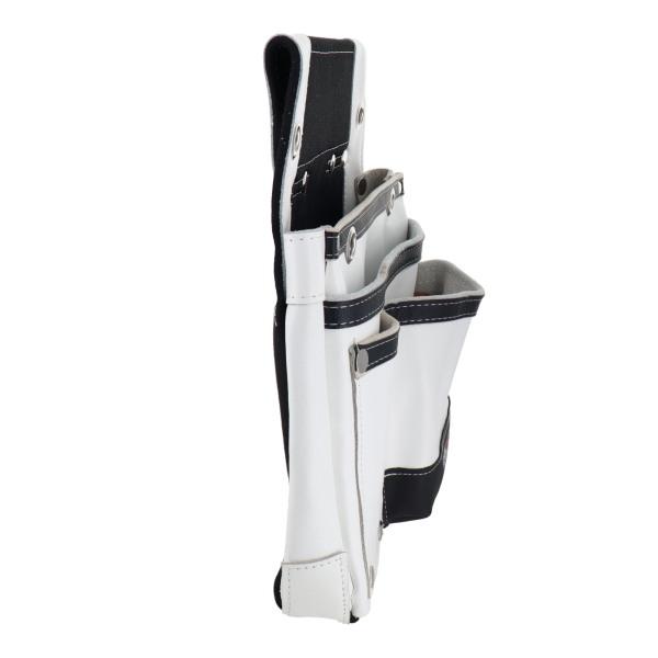 三共コーポレーション DBLTACT 本革釘袋 2段 DTL-07-WH ホワイト 腰袋 : 創工館 - 通販 - Yahoo!ショッピング