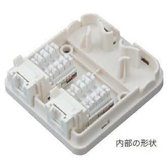 DENSAN 電話用マウントボックス 2個口ジャック付 LTBOX-2K ジェフコム・デンサン : 創工館 - 通販 - Yahoo!ショッピング