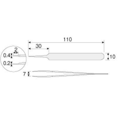 超薄型の完全非磁性ピンセット P-873 ホーザン HOZAN :P-873-HOZAN:創工館 - 通販 - Yahoo!ショッピング