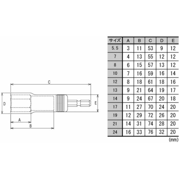 Tajima（タジマ） SDソケット(10mm) TSK-SD10-6K TAJIMA TSKSD106K : 創工館 - 通販 - Yahoo!ショッピング