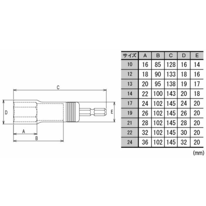 Tajima タジマSDソケットロング10mm6角 TSK-SD10L-6K TAJIMA タジマ TSKSD10L6K : 創工館 - 通販 - Yahoo!ショッピング