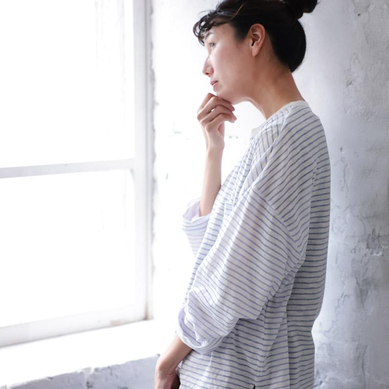 soulberry 【ついに再入荷！】夏の、長袖ボーダーカットソー レディース ロンT Tシャツ クルーネック シアー ゆったり トップス : soulberry - 通販 - Yahoo ...