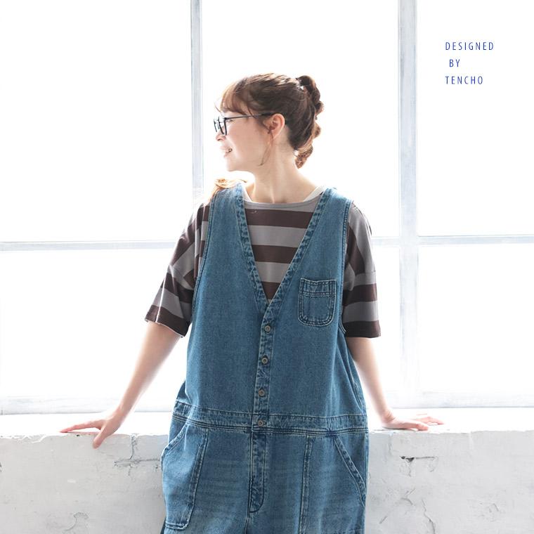 soulberry 店長がつくった「使えるぅ！」おとなのボーダーカットソー レディース プルオーバー ボーダーTシャツ 5分袖 五分袖 半袖 コットン 綿 トップス : soulberry ...