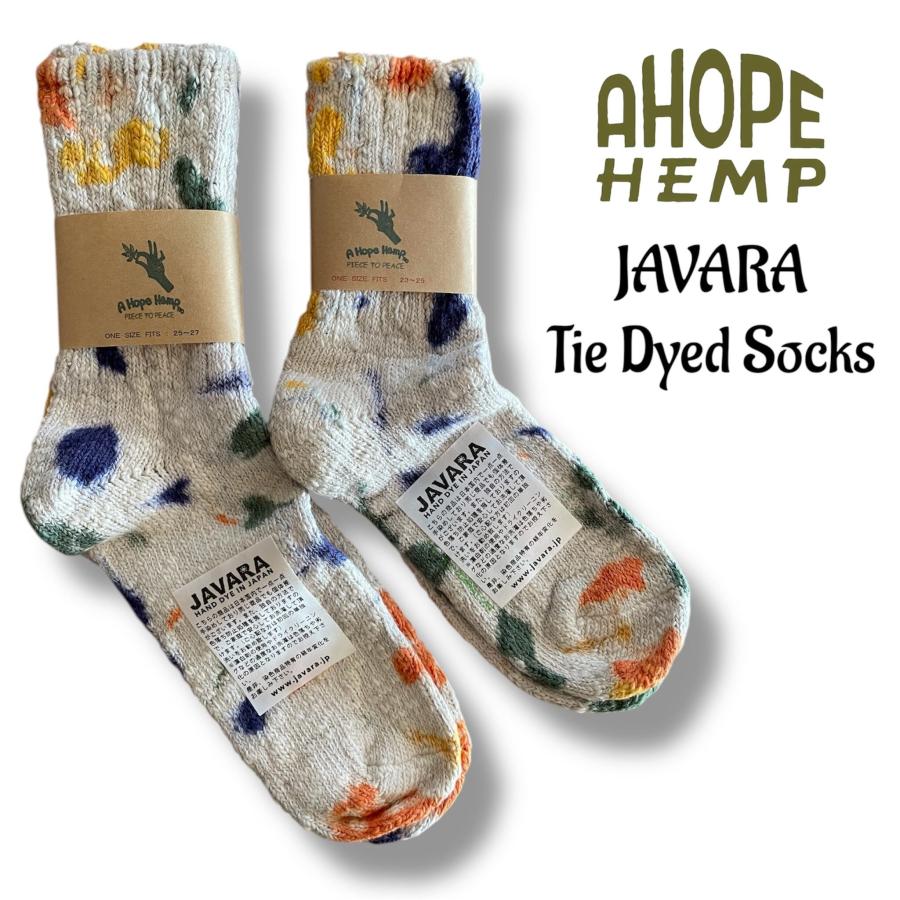 AHOPEHEMP A HOPE HEMP(アホープヘンプ) - HSX007 / JAVARA HEMP SOCKS 靴下 ソックス メンズ レディース おしゃれ かわいい タイダイ ...