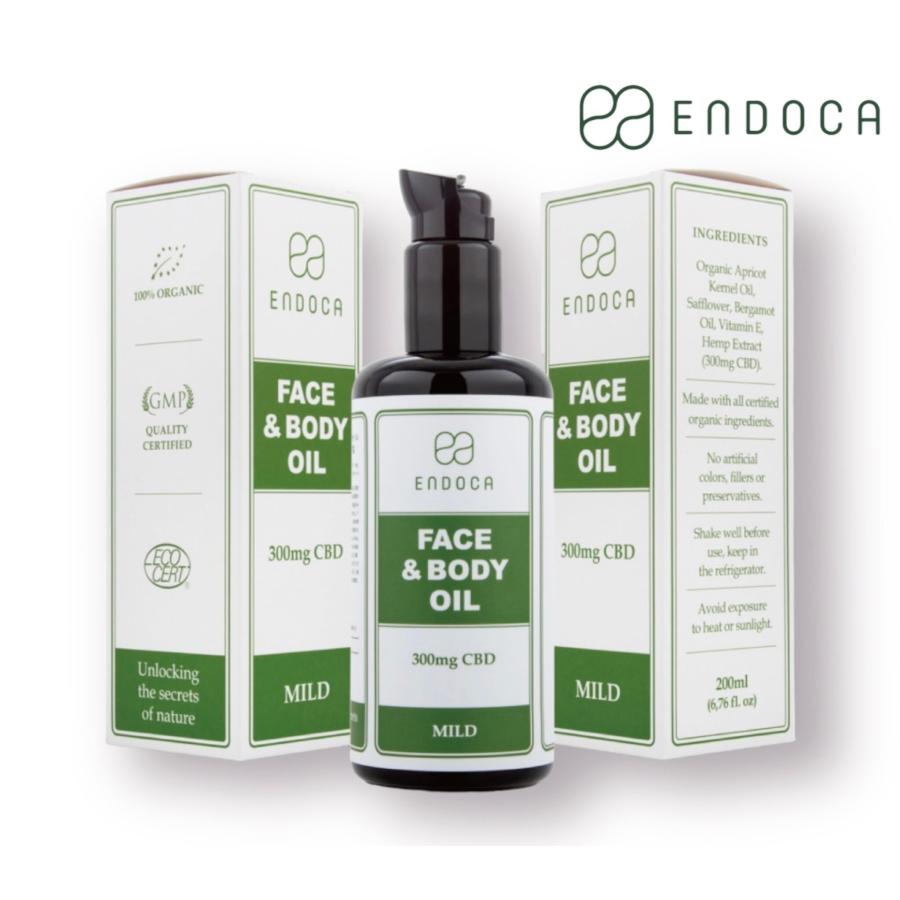 ENDOCA ENDOCA - Face ＆ Body Oil 300mg CBD / エンドカ / ボディーオイル / フェイスオイル ...