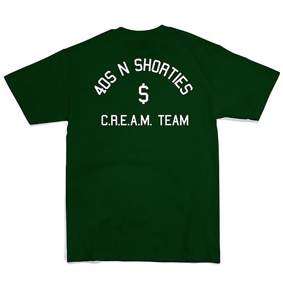 40S & SHORTIES フォーティーズ アンド ショーティーズ 半袖Tシャツ CREAM TEAM S/S TEE ストリート アーチ ...