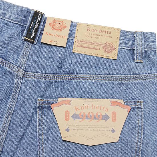 KNO BETTA ノーベター バギー デニムパンツ 999 BAGGY DENIM PANTS ストリート ヒップホップ ペインター ワイド ...