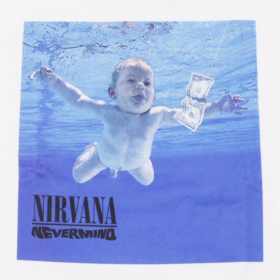 MANASTASH マナスタッシュ ニルヴァーナ 半袖Tシャツ バンドT NIRVANA NEVERMIND S/S TEE コラボレーション ウォッシュ加工 ホワイト 白 M L XL ...