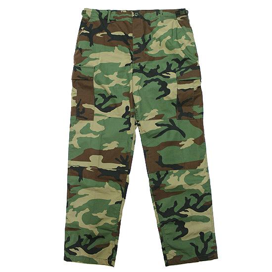 PROPPER プロッパー プロパー カーゴパンツ BDU TROUSER ストリート ミリタリー ルーズシルエット ワイドシルエット リップストップ ウッドランドカモ M L XL ...