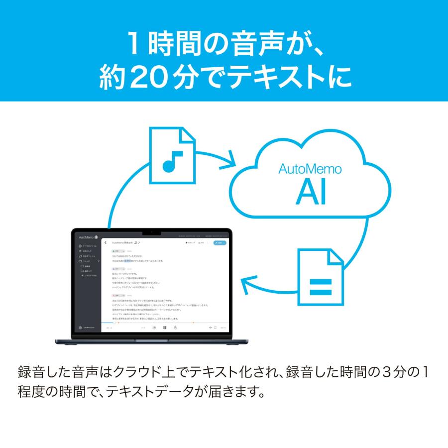 AutoMemo(オートメモ)50時間チャージ(通常版)ボイスレコーダー 議事録 ブラウザ ソースネクスト : ソースネクスト公式 - 通販 - Yahoo!ショッピング