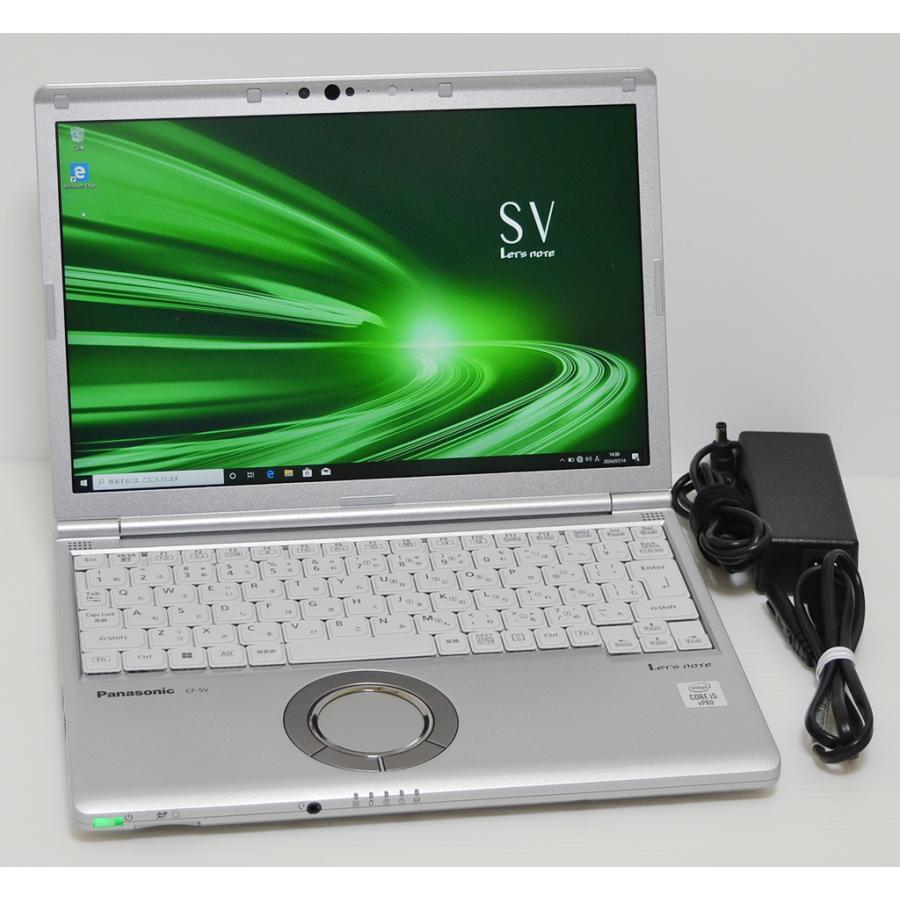 Let's note SV Panasonic CF-SV9RDLVS Core i5-10310U 12.1型TFT8GB/SSD256GB/無線LAN/カメラ/Windows 10Pro ...