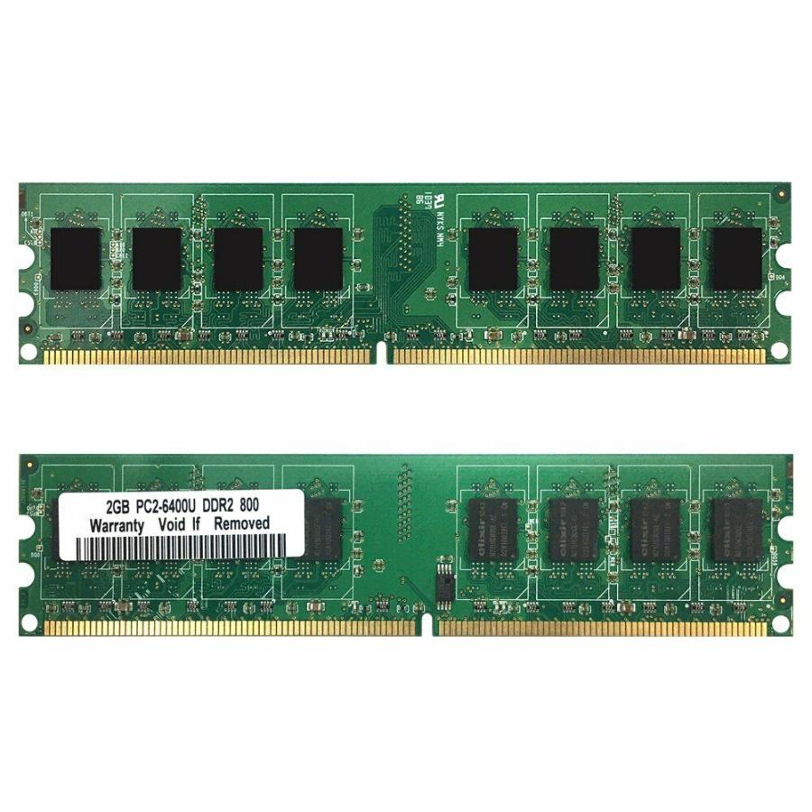 PC2-6400U DDR2-800MHz 240ピン 2GB×2枚[計4GB] 2GBデスクトップメモリ AMD/Intel用 : ソビエト ...