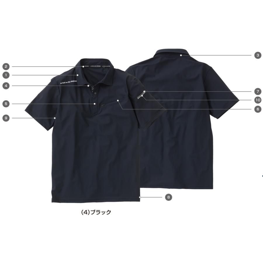 SOWA 0395-51 半袖ポロシャツ 3L【 作業着 作業服 桑和 ソーワ オールシーズン対応 23春夏新商品！！大きめサイズ】 : s000600-000000-0395-51-02 ...