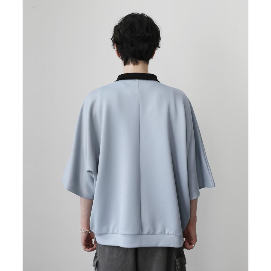 メンズ 襟付き ハーフジップ 半袖 ポンチ ドルマン プルオーバー S M L XL ユニセックス レディース 春 夏 :astro230261:SOYOUS ソユーズ - 通販 ...