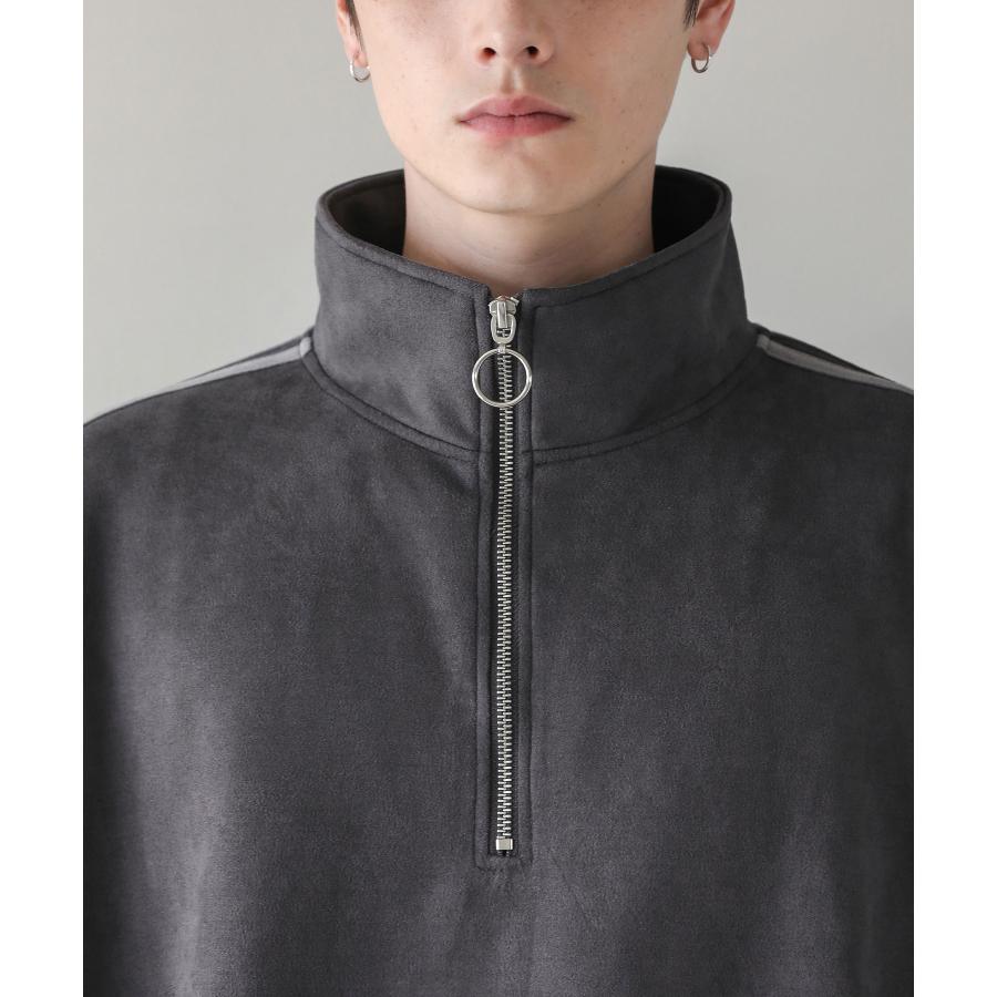 ハーフジップ スウェット メンズ フェイクスウェード 袖 ライン プルオーバー 秋 冬 : astro230850 : SOYOUS ソユーズ - 通販 - Yahoo!ショッピング