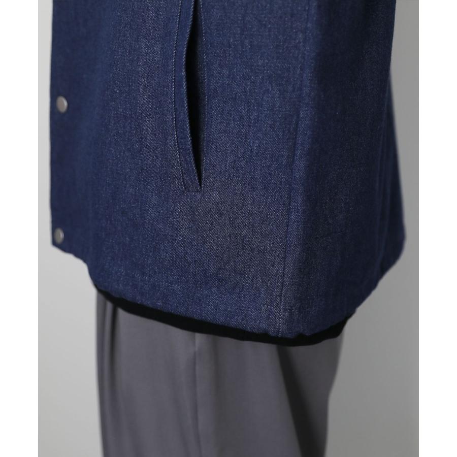 SOYOUS コーチジャケット デニム ルーズシルエット メンズファッション ライトアウター 羽織り アウター 春 ブラック ブルー サックス インディゴ S M L XL : SOYOUS ...