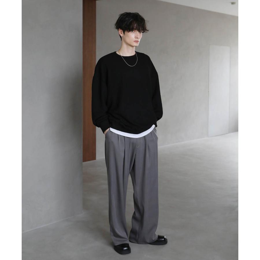 カットソー メンズ ロンT 長袖 秋服 秋 ジャガード ラメ ポンチ 梨地 ロンティー トップス クルーネック メンズファッション S M L : SOYOUS ソユーズ - 通販 ...