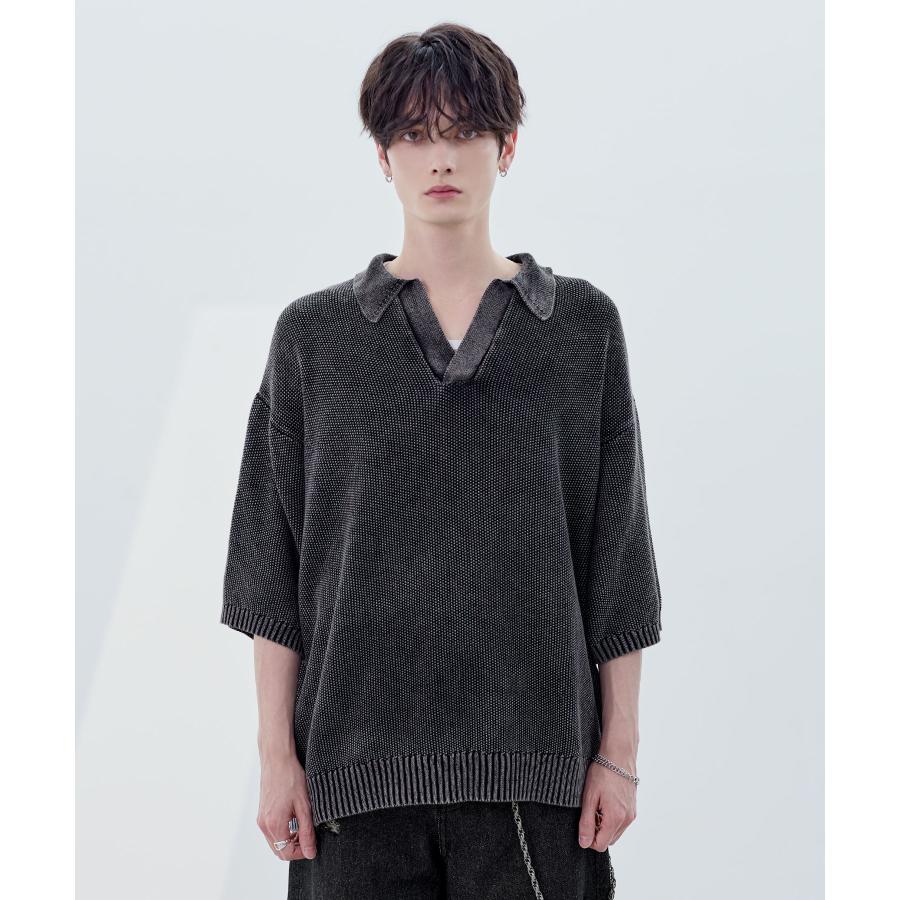 ASTRONOMY 〓予約販売・5月下旬頃発送予定〓 ニット メンズ 半袖 鹿の子 ピグメント加工 クルー スキッパー サマーニット : SOYOUS ソユーズ - 通販 - Yahoo!ショッピング