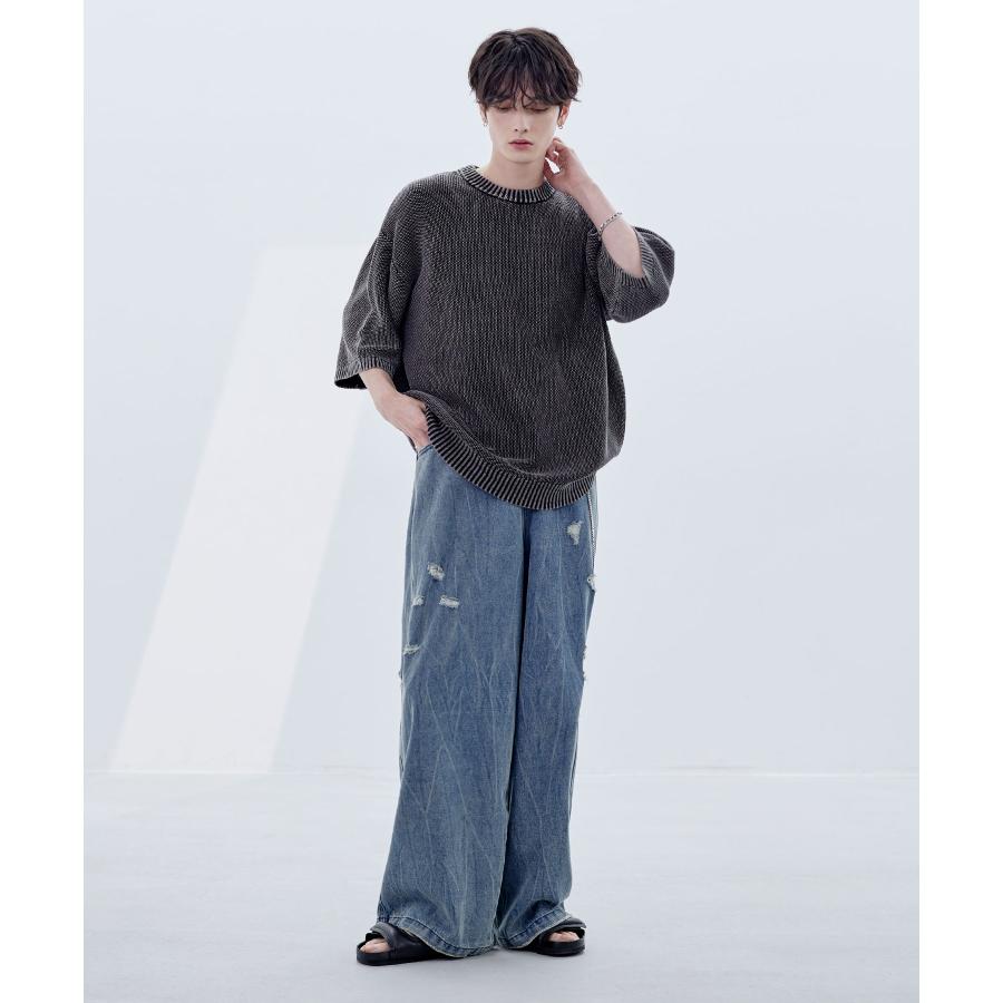 ASTRONOMY 〓予約販売・5月下旬頃発送予定〓 ニット メンズ 半袖 鹿の子 ピグメント加工 クルー スキッパー サマーニット : SOYOUS ソユーズ - 通販 - Yahoo!ショッピング