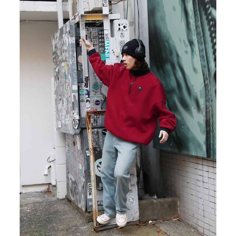 スウェット プルオーバー メンズ レディース ハーフジップ オーバーサイズ ビッグシルエット ユニセックス :msg220439:SOYOUS ソユーズ - 通販 - Yahoo!ショッピング