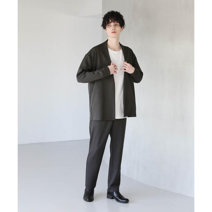 セットアップ メンズ ノーカラージャケット テーパードパンツ イージーパンツ 2点セット ストレッチ ユニセックス S M L XL :spu220644:SOYOUS ソユーズ - 通販 ...