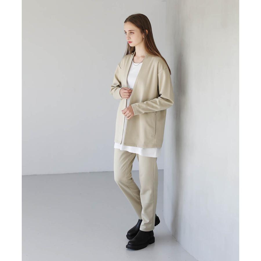 セットアップ メンズ ノーカラージャケット テーパードパンツ イージーパンツ 2点セット ストレッチ ユニセックス S M L XL :spu220644:SOYOUS ソユーズ - 通販 ...