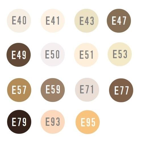 too コピック チャオ E40-E95 アースカラー 3本セット E40 E41 E43 E47 E49 E50 E51 E53 E57 E59 E71 E77 E79 E93 E95 ...