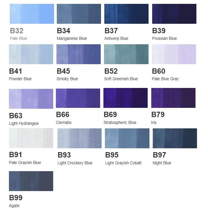 コピックスケッチ 【1本】COPIC 単色 B:Blue(青) B32 B34 B37 B39 B41 B45 B52 B60 B63 B66 ...