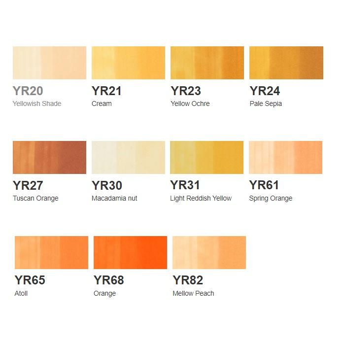 コピックスケッチ 【1本】COPIC 単色 YR:Yellow Red (黄赤) YR20 YR21 YR23 YR24 YR27 YR30 YR31 YR61 YR65 YR68 YR82 ...