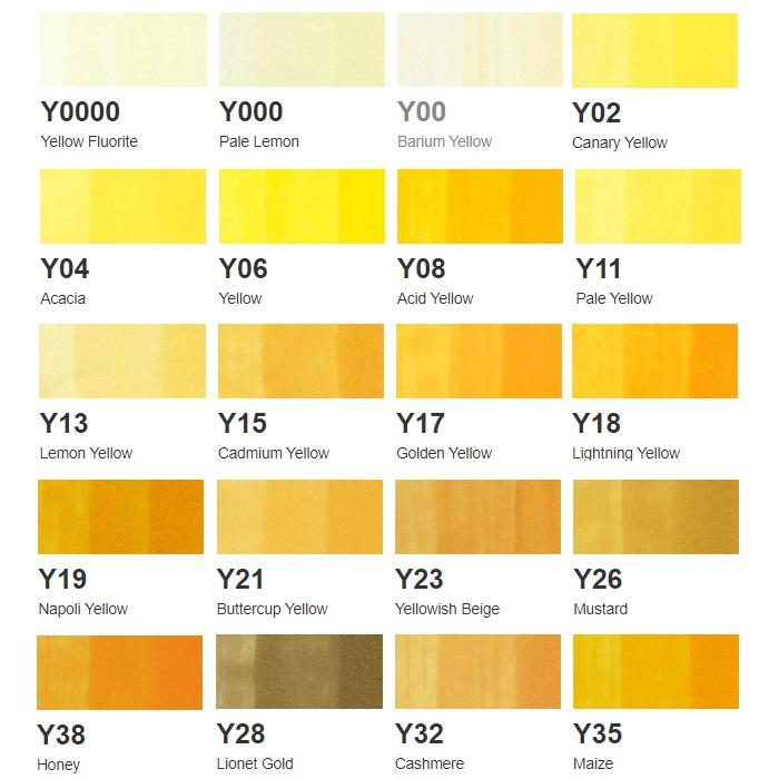 コピックスケッチ 【1本】COPIC 単色 Y:Yellow (黄)Y0000 Y000 Y00 Y02 Y04 Y06 Y08 Y11 ...