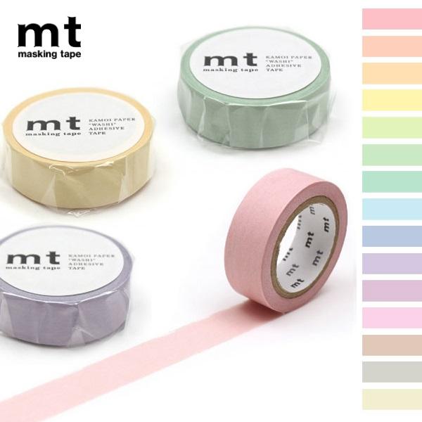 mt 1P マスキングテープ パステルカラー (15mm×7m) カモイ加工紙 : 素材本舗 Yahoo!店 - 通販 - Yahoo!ショッピング