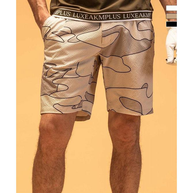 LUXE AKM PLUS リュクスエイケイエムプラス ゴルフ カモ柄ショーツ