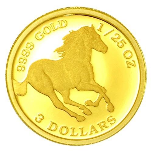 純金 ネックレス コイン ツバルホース金貨 1/25オンス 18金 丸型 純金 ネックレス コイン ツバルホース金貨 1/25オンス 18金 丸型