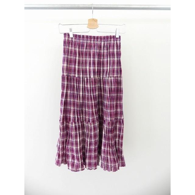 ROCK MOUNT(ロックマウント) コットンチェックギャザースカート plum check(R929) : rocr929 : SPACE ...