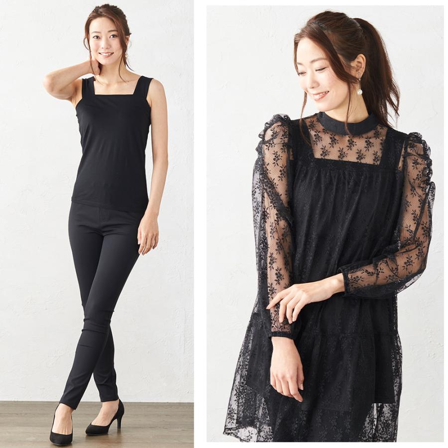 タンクトップ レディース インナー チラ見え防止 ブラ紐隠す 接触冷感 コットン 綿 日本製 3190658 :3190658:SPAN ...