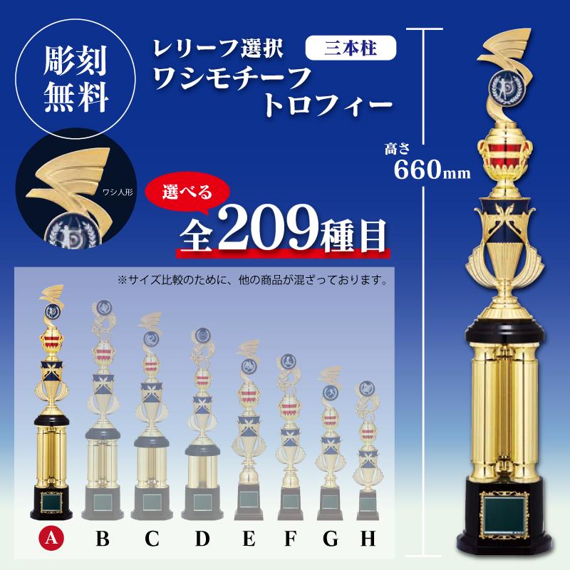 rt-3243（ワシ） Aサイズ 高さ66.0cm トロフィー 表彰用 記念品 彫刻代無料 最安値 : 表彰品・記念品・贈り物にスパン - 通販 - Yahoo!ショッピング