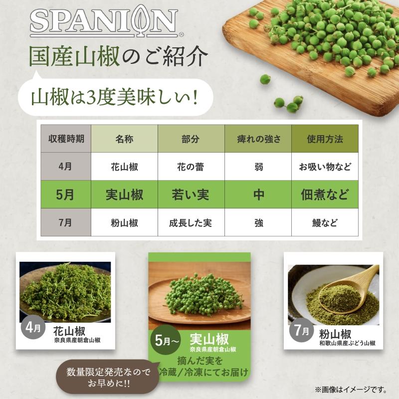 SPANION 【予約品】レシピ付 レビューで花椒 朝倉山椒 500g 実山椒 山椒 産地直送 冷蔵品 : スパイス専門店SPANION ...