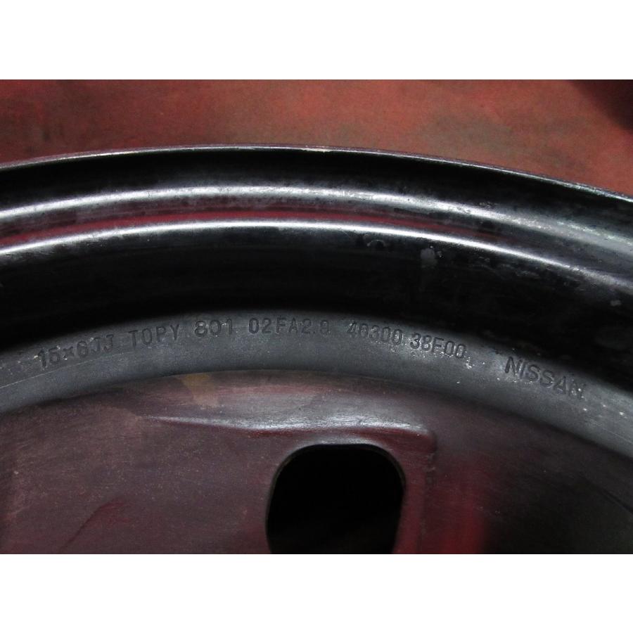 中古 スチール ホイール 4本 日産純正 16×6J 4穴 PCD 114.3 +39 ハブ径 66 鉄チン 4994H-L4 16インチ ...