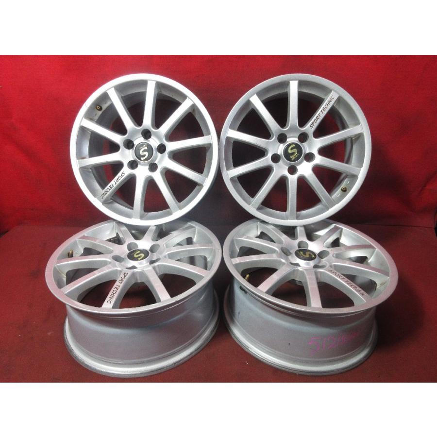 中古 ホイール 4本 スポーツテクニックSPORT TECHNIC 17×7.5J 5穴112 +37 メルセデス・ベンツ Cクラス W203 ...