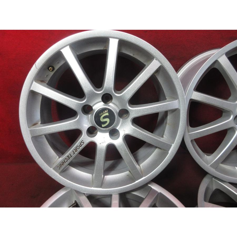 中古 ホイール 4本 スポーツテクニックSPORT TECHNIC 17×7.5J 5穴112 +37 メルセデス・ベンツ Cクラス W203 ...