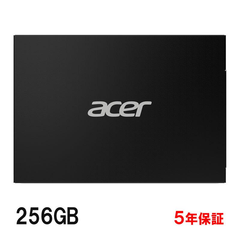 acer Acer SSD 256GB 3D NAND SATAIII 6Gb/s 内蔵2.5インチ 金属筐体 R:560MB/s W ...