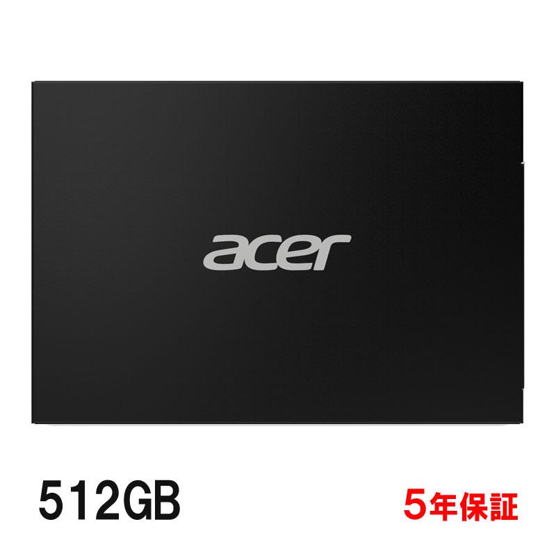 acer Acer SSD 512GB 3D NAND SATAIII 6Gb/s 内蔵2.5インチ 金属筐体 R:560MB/s W:520MB/s RE100-25-512GB 正規販売 ...
