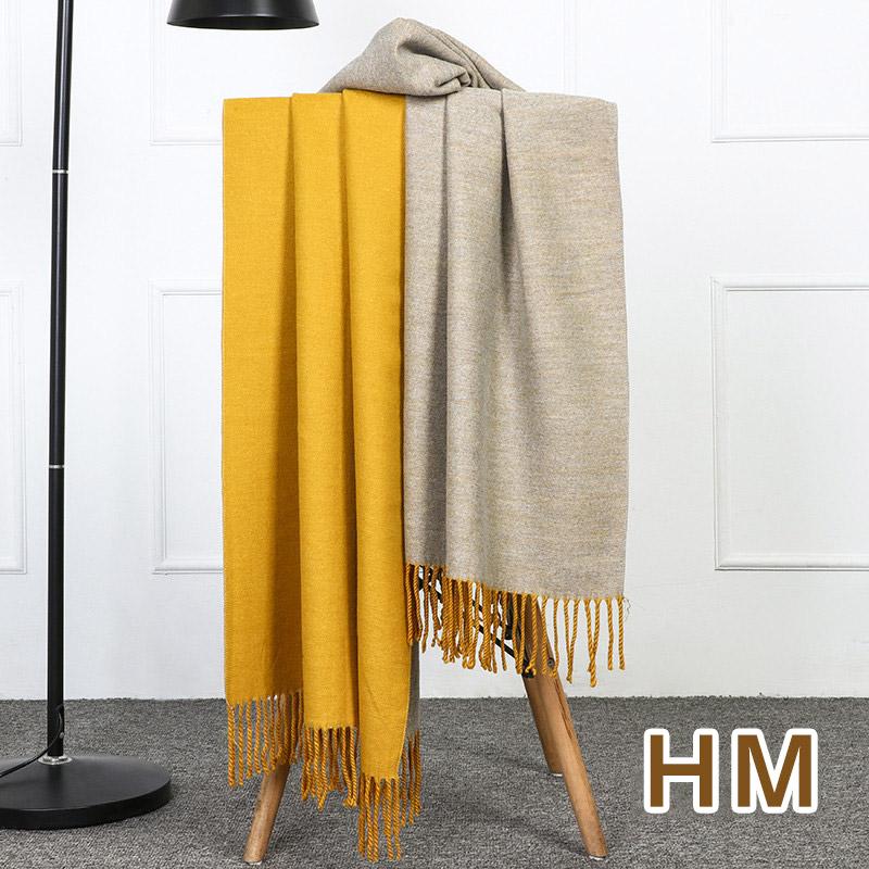 マフラー 大判ストール リバーシブル 厚手 フリンジ 無地 レディース メンズ ひざ掛け カシミア 翌日配達送料無料 : spdshop - 通販 - Yahoo!ショッピング