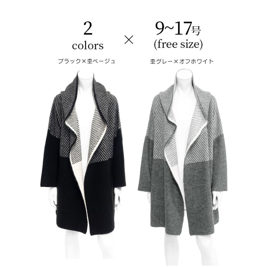 SPECCHIO（スペッチオ） 公式店 ニットコート レディース フード ニット カーディガン 厚手 M/L 9-17号 ゆったり 暖かい 春 ...